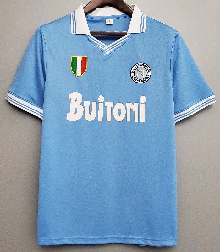Unforgettable Napoli retro soccer jersey 1986-1987