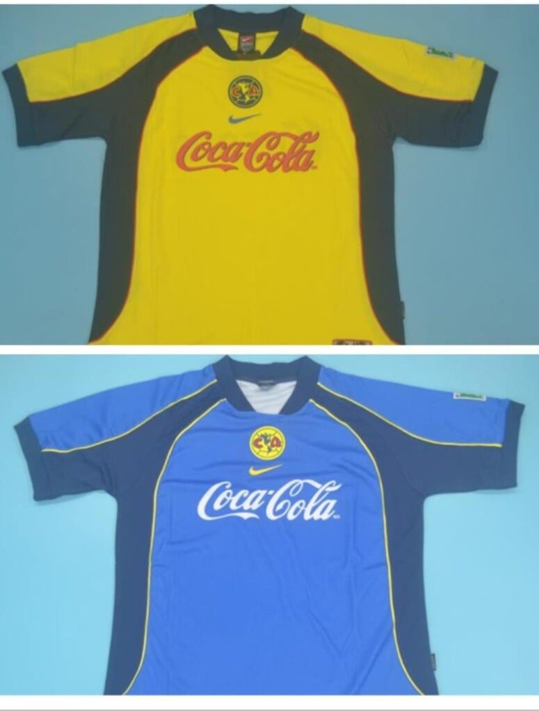Club america 2001-2002 retro soccer jersey