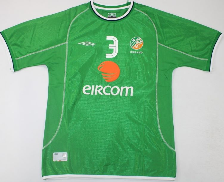 Ireland soccer jersey WC 2002